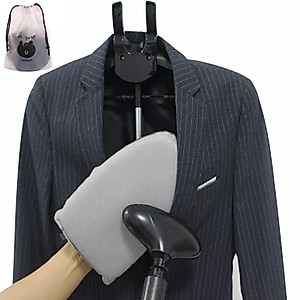 Garment Steamer Ironing Gloves and Garment hanger for steaming clothes,Steam rack for clothes,Handheld garment steamer rack,Clothes hanger for steam ironing