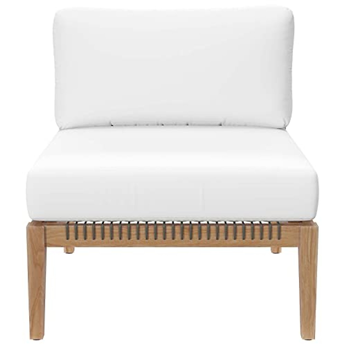 Modway Clearwater Sectional, 5-Piece Set, Gray White