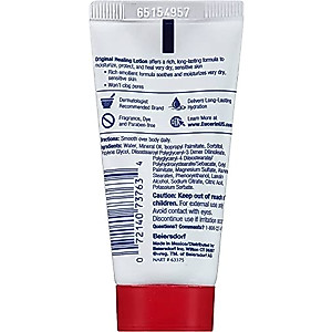 Eucerin Original Healing Soothing Repair Rich Lotion Fragrance Free Dry Skin 1 Oz Travel Size (Pack of 6)