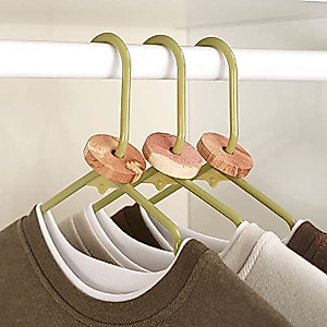 Household Essentials 14316-1 Cedar Fresh Red Cedar Wood Rings for Hangers | Set of 20