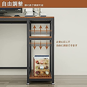 DEWEL Computer Desk with Drawer, 47” Executive Desk Office Writing Desk PC Laptop Workstation Space-Saving Study Desk with Storage for Home Office Study