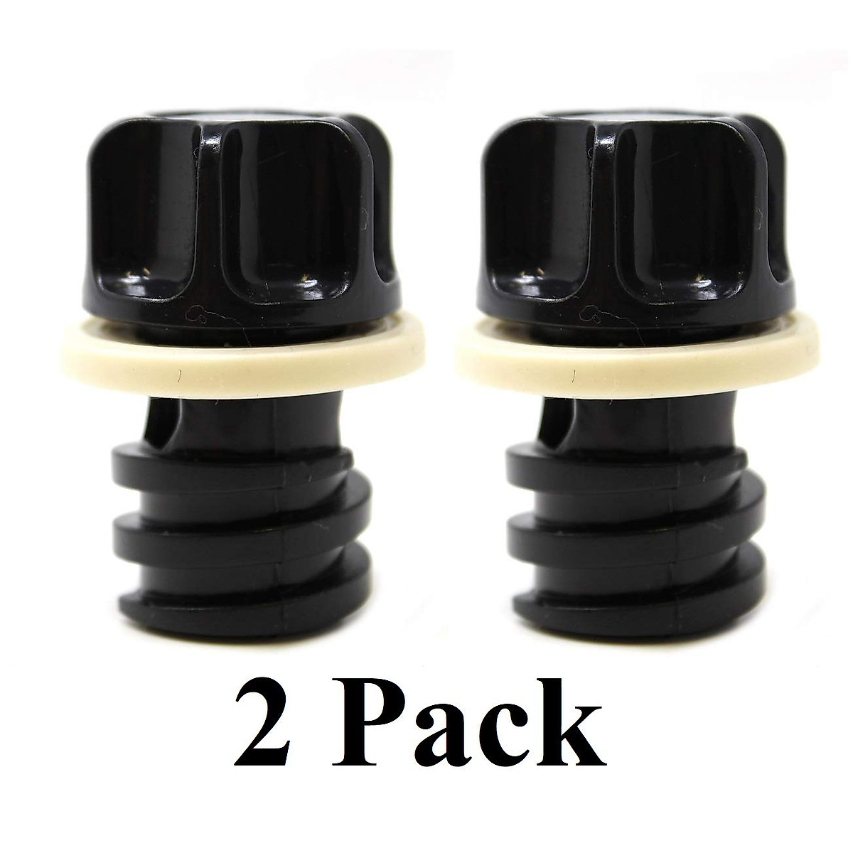 JSP Manufacturing Cooler Drain Plug & Gasket Assembly Compatible with Yeti, RTIC, ORCA, OVO, Bird Dog Coolers 70QT 110QT (2 Drain Plugs)