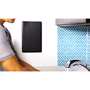 Rockville Pair Rock Slim 70B Black 5.25" 70V Commercial Restaurant Wall Speakers