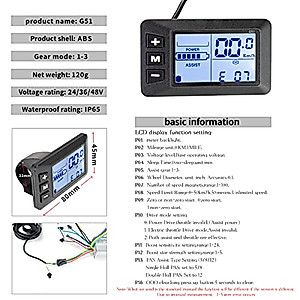 Electric Bike Conversion Kit Front Wheel Motor 350W E-Bike Kit 36V Hub Motor 20" Bicycle BLDC Controller with LCD Display Controller PAS Brake Lever (20inch Front Wheel 36V 350W)