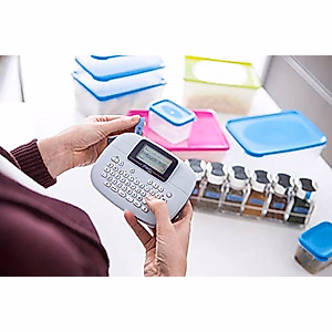 Brother P-Touch, PTM95, Monochrome, Handy Label Maker, 9 Type Styles, 8 Deco Mode Patterns, Navy Blue, Blue Gray