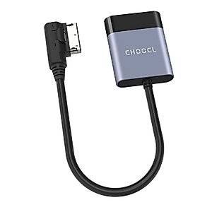 CHOOCL Bluetooth 5.0 aptX-HD Car Adapter Compatible for Audi AMI MMI, Mercedes Media Interface and Volkswagen MDI Connector (A2-Audi2G)