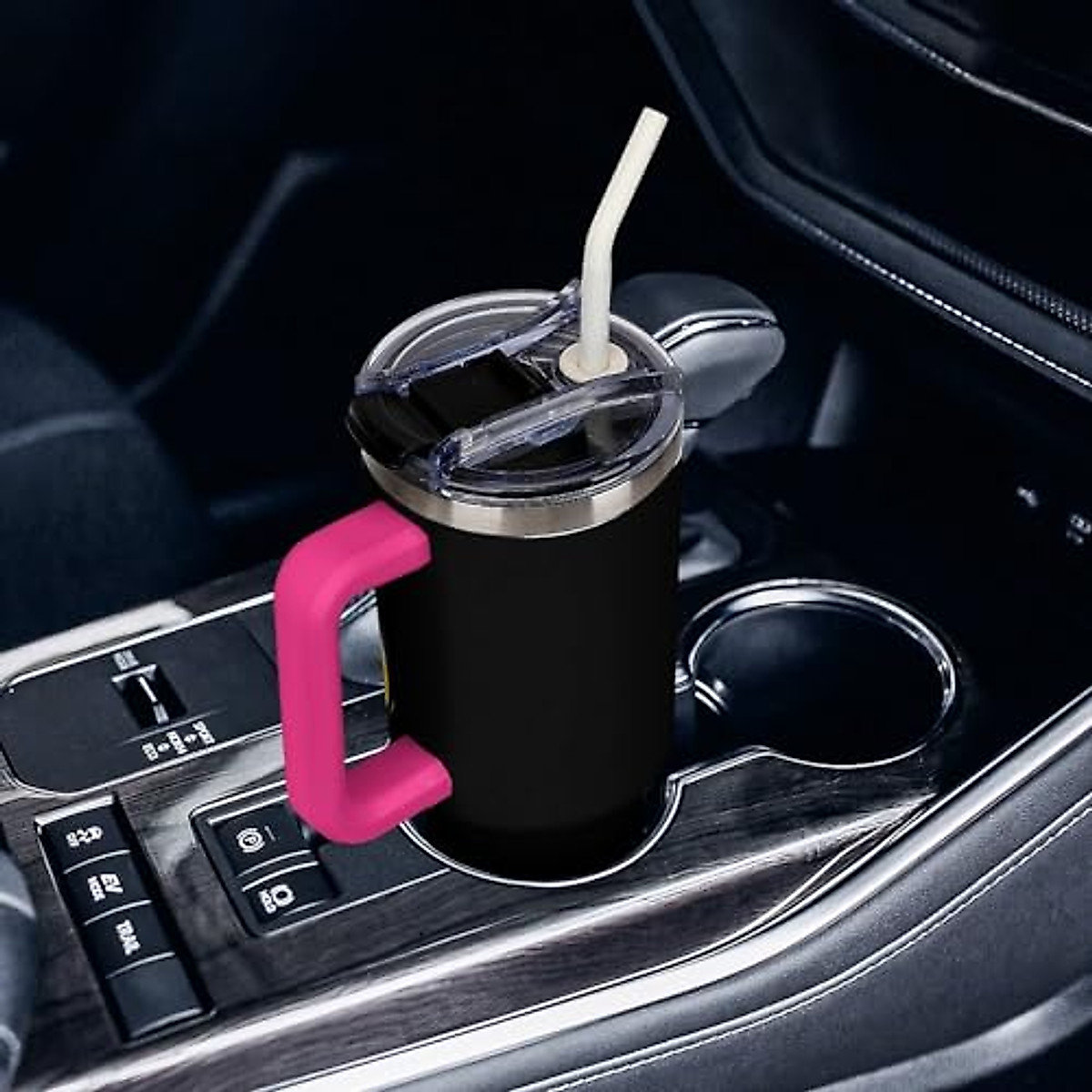 French Horn 40 Oz Tumbler Insulated Stainless Steel Water Bottle Travel Mug Car Cup with Handle And Straw