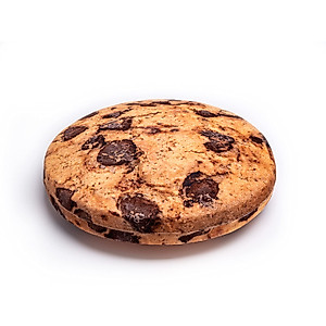 Chocolate Chip Cookie Multi-Purpose Memory Foam Pillow 18", Novelty 3D Print Decorative Super Soft Microfiber Flannel Covered Pillow, Foam Stuffed Cushions, Seat Pad for Couch, Chair, Floor, Sofa, Bed