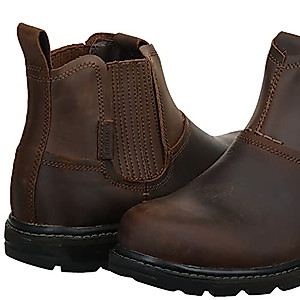 Skechers Men's Blaine Orsen Ankle Boot,Dark Brown,9.5 M US