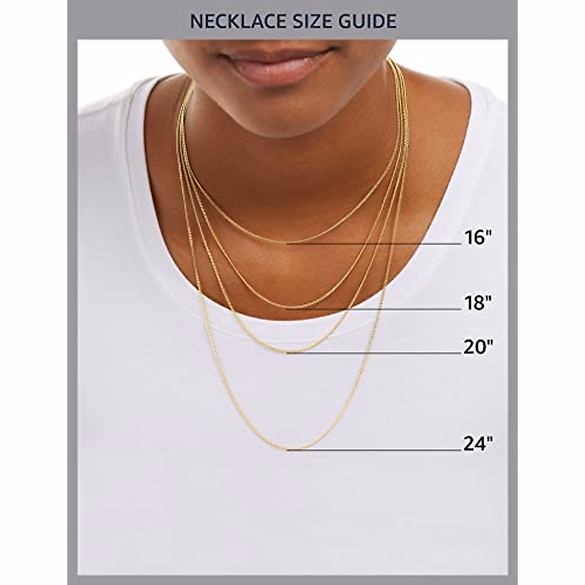 Amazon Essentials 14K Gold Plated Fine Figaro Chain 20", Yellow Gold