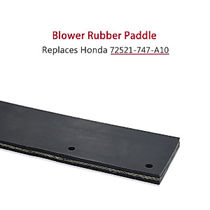 GELASKA HS521 Auger Rubber Replaces 72523-747-010, 72523-747-000, 72522-747-010, 72522-747-000, 72521-747-000 with 76322-747-000, 76322-747-A10 Scraper Blade for Honda HS521, HS521K1, HS621 Snowblower