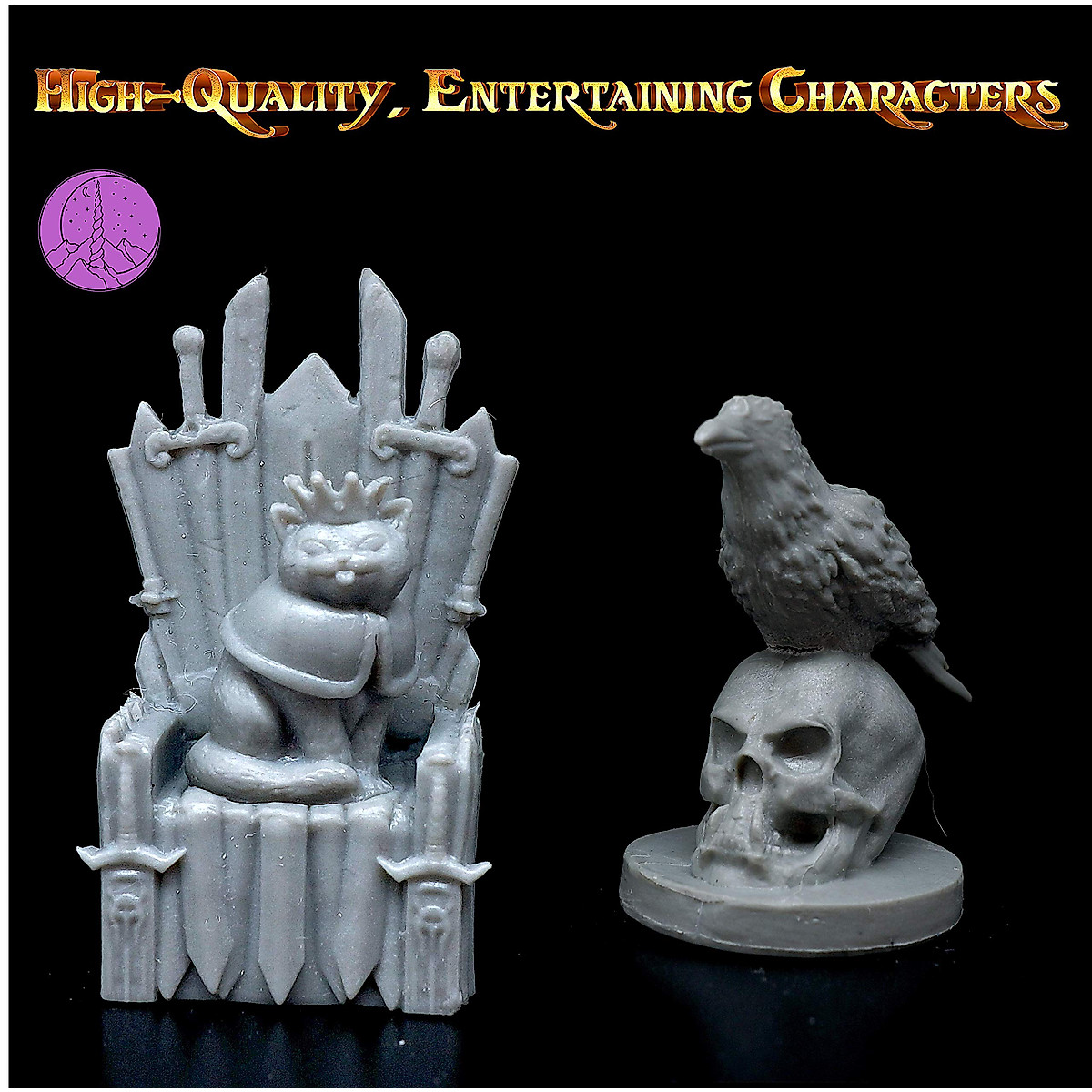 Wildspire 26 Animal Minis for DND Miniatures 28mm Unpainted Dungeons and Dragons Miniatures I for D&D Miniatures & DND Minis Fantasy RPG | for DND Figures & Tabletop Miniatures | Campaign Setting