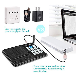 Intercom Wireless for Home,SANZUCO Wireless Intercom System 1 Mile Range for Office School Business House, 10 Channel 3 Private Code Range Room to Room Intercom Communication System (2 Pack)