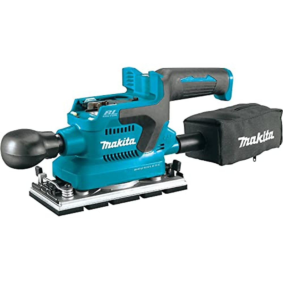Makita XOB03Z 18V LXT® Lithium-Ion Brushless Cordless 1/3 Sheet Finishing Sander, AWS® Capable, Tool Only