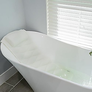 Bath Pillows for Tub Neck and Back Support - Full Body Bath Pillow for Bathtub Premium Comfort for Ultimate Home Spa, Bath Accessories for Women, Self Care Gift Ideas, Pampering and Relaxation Gifts.