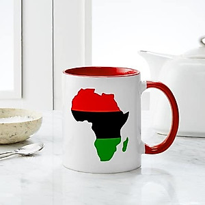 CafePress AFRICA SHIRT AFRICAN AMERICAN GIFT BLACK PRIDE TEE Ceramic Coffee Mug, Tea Cup 11 oz