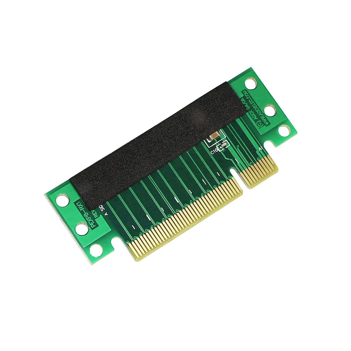 SinLoon PCI- Express 8X Riser Card 90-Degree Adapter Card PCI-E 8X Extender Extension Card for 1U, Small Computer and Server Case(PCIE 8X)