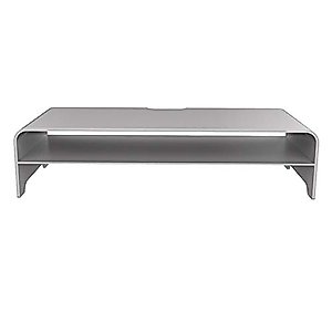 Monitor Stand Computer Riser Desk Monitor Riser Stand with Storage Organizer Computer Monitor Riser Desk Stand Monitor Riser Stand (Color : Silver, Size : 50X22X13CM)