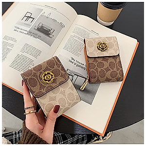 DAISHA 2 in 1- Trifold Wallets Money Clip & Card Holder,PU Leather Minimalist Wallet,Mini Pouch Coin Purse Mini Pouch.