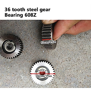 TPTBON 3Pcs 36Teeth 36T E-Bike Wheel Hub Motor Planetary Gears with Bearing for Bafang Motors 38x8x12mm