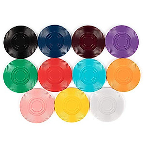 Brybelly 100-pack Interlocking Poker Chip Set - 2 Gram Lightweight Plastic Chips for Texas Hold Em Poker, Card Games, Casino Night, Mathematics Counting Learning, Large Bingo Markers (Green)