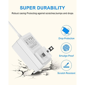 Power Cord for 4moms MamaRoo 2/4 Baby Swing, Compatible with RockaRoo mamaRoo 2015 Infant Seat Bouncer, Rockaroo Baby Swing OH-1048B1203000U/ OH-1048B1203000-U 5FT AC Adapter