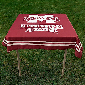 College Flags & Banners Co. Mississippi State Bulldogs Logo Tablecloth or Table Overlay