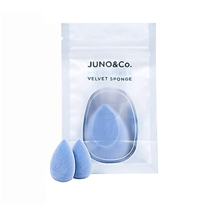 JUNO & Co. Microfiber Sponge, Latex-Free, Dual Layer Technology, Flawless Makeup Blender for Foundations, Powders and Creams (Velvet Love Bundle)