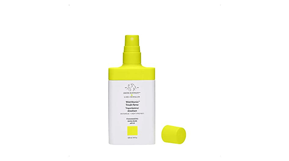 Drunk Elephant Wild Marula Tangle Spray - Lightweight Heat Protectant ...