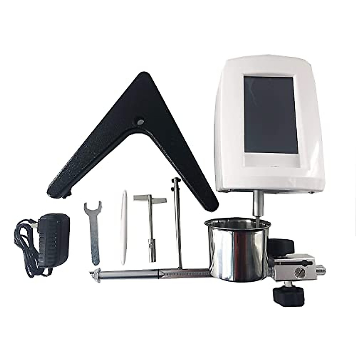 VTSYIQI Stormer viscometer Viscosity Tester Viscosity Meter Paint Ink Viscosity Meter with 5 inch Colorful Touch Screen KU Value Digital rotational viscometer Rotary visometer