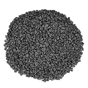 Mr. Fireglass 10 Pounds Black Natural Lava Rock for Indoor Outdoor Gas Fire Pits Fireplaces & Barbecue Grills | Volcanic Lava Stones for Decorating Garden Landscaping, Potted Plants, 0.2"-0.3"