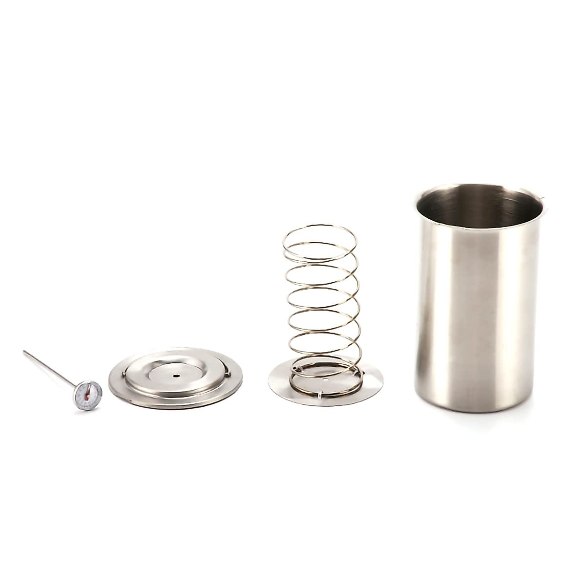 Meat Press Mold for Deli Meats, Press Ham Maker, Stainless Steel Meat Weight Press for Making Ham Deli Meat with Thermometer and Recipes, Seafood Meat Poultry Tools Kitchen Cooking Set for Party