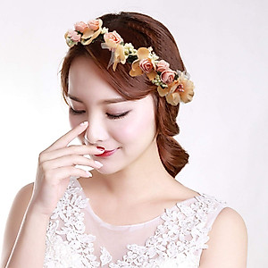 Lovful Fashion Flower Lace Ribbon Wide Brim Caps Summer Beach Sun Protective Hat Straw Hats for Women, White