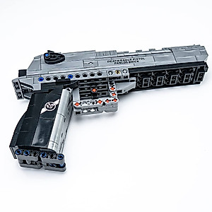 Uvini Building Blocks Kit, Building Blocks Toy Sets, 1:1 Simulation Shooting Toy, Mechanical Weapon Model Toy Desert Eagle Pistol 360Pcs