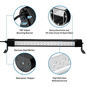 nanzgecc New Upgraded Wall Washer Light,18W 2ft 5000K Daylight White Wall Wash Lighting,IP67 Waterproof Outdoor Indoor Bar Lights,120V LED Light Bar for Your Garden, Yard,Backyards,Walls, Etc.