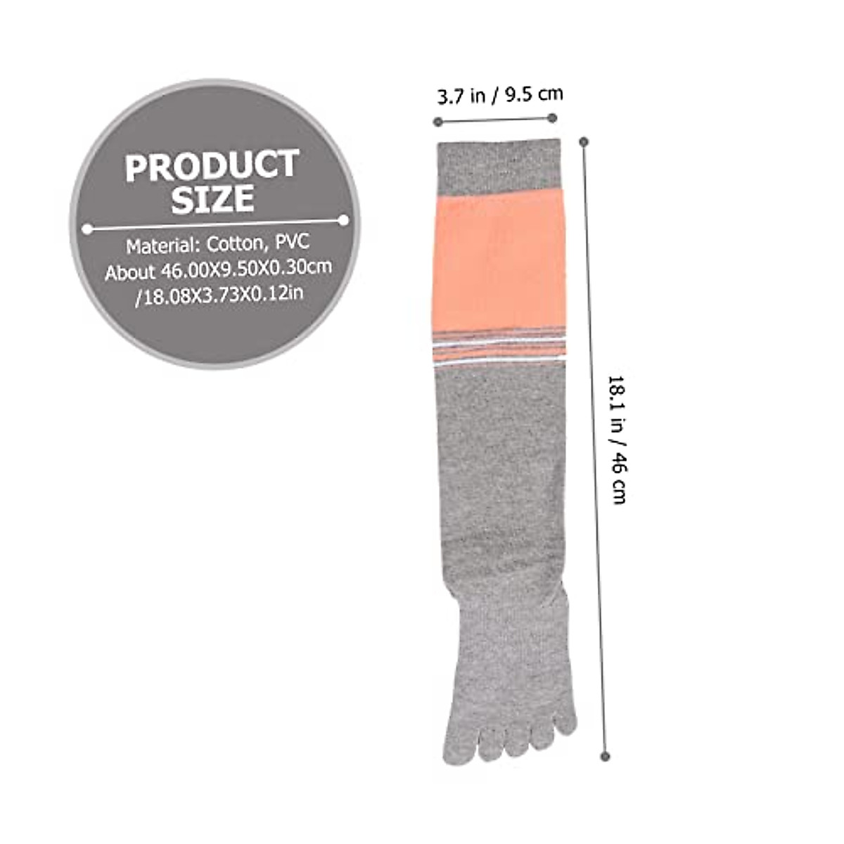 SOIMISS 1 Pair Yoga Socks Five Finger Socks Womens Stockings Toe Socks for Women Toe Separator Socks Alignment Socks Athletic Hospital Stockings Anti-Slip Yoga Socks Middle Tube Socks Heel