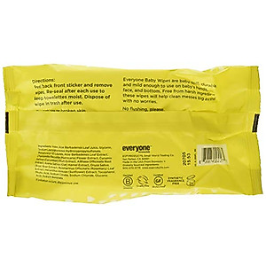 Everyone Baby Wipes Unscented, Chamomile + Aloe, 30 Ea, 30count