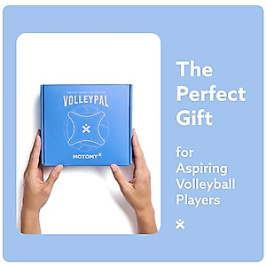 MOTOMY Volleyball Training Equipment Aid 'Volleypal' – Solo Volleyball Equipment for Practicing Serve, Spike, Set & Pass; Volleyball Practice Equipment Gift for Beginners & Experts (Volleypal Pro)