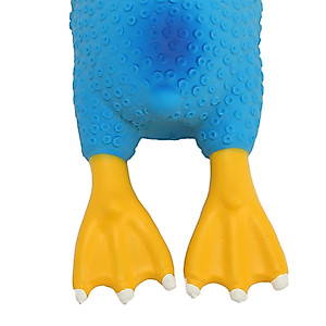 Latex Duck Dog Toys, Bite Resistant Teeth Grinding Training Durable Indestructible Dog Chew Toy, Cute Funny Interactive Bite Resistant Squeaky Duck Dog Toys for Dogs Puppies