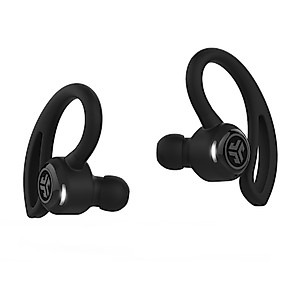 JLab Audio Epic Air True Wireless Bluetooth 4.1 Sport Earbuds | with Mic & Charging Case | Noise Isolation | 36 Hours Playtime | IP55 Sweat Resistant | Black