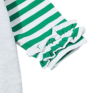 Toddler St Patricks Day Shirt Boy Girl Irish Lucky Charm Clover T-Shirt Cute Shamrock Graphic 3/4 Raglan Sleeve Tee Top