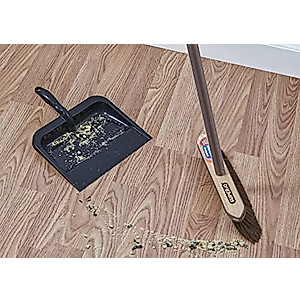 Superio Horsehair Broom, Brown Metal Handle With Fine Premium Bristles, Heavy Duty Home and Kitchen Broom Easy, Sweeping Dust and Wisp Floors and Corners