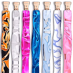 Rose Gold Metal Stainless Steel Tip Resin Diamond Painting Art Club Sticky Drill Dot Pen Stylus Kits Set Accessories Tool with Wax for 5d DIY Diamond Painting Gem Nail Art Decoration Diamond Art Blue