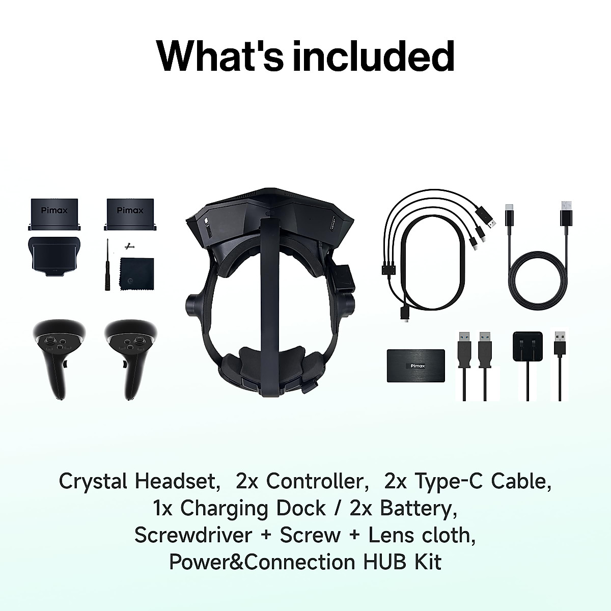 Pimax Crystal - High-Resolution Virtual Reality Headset for PC Gaming