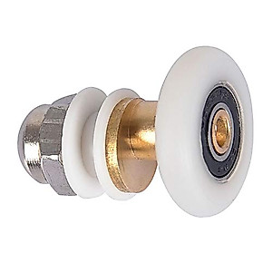 Bioristar Sliding Door Pulleys Glass Bearing Rollers Shower Door Rollers Replacement Sliding Door Rollers Shower Door Hardware Installation Kit (Diameter 27 mm)