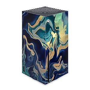 Head Case Designs Officially Licensed Monika Strigel Indigo Art Mix Matte Vinyl Sticker Gaming Skin Case Cover Compatible with Xbox Series X Console