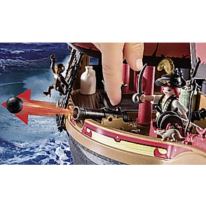 Playmobil 70411 Pirates Large Floating Pirate Ship with Cannon