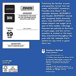Jeopardy! 2020 Day-to-Day Calendar