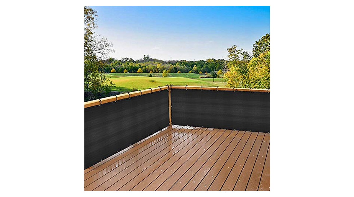 DearHouse Balcony Privacy Screen Cover - 16.5ft UV & Privacy Shield
