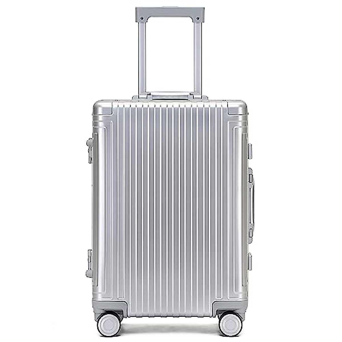 Sindermore 20 inch Aluminum Carry on Luggage (Silver, Carry on Plus 20 inch)